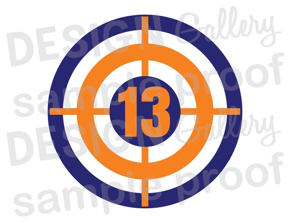 Target 13 JPG Png & SVG DXF Cut File Printable Digital - Etsy