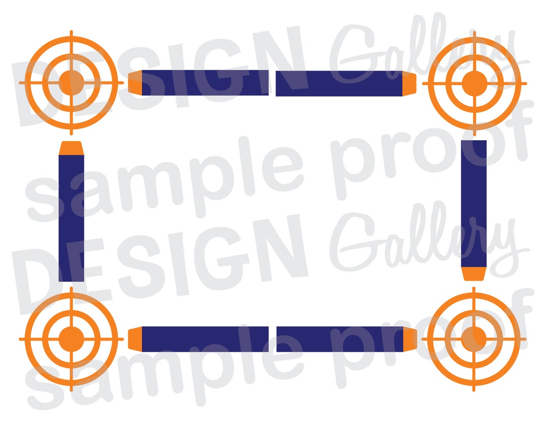 Darts Targets Frame Sign Name Tag - JPG, Png & SVG, DXF Cut File ...