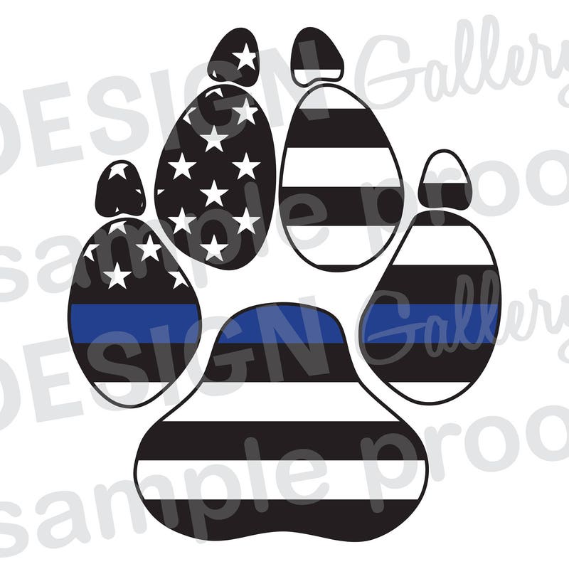Thin Blue Line K9 - Etsy