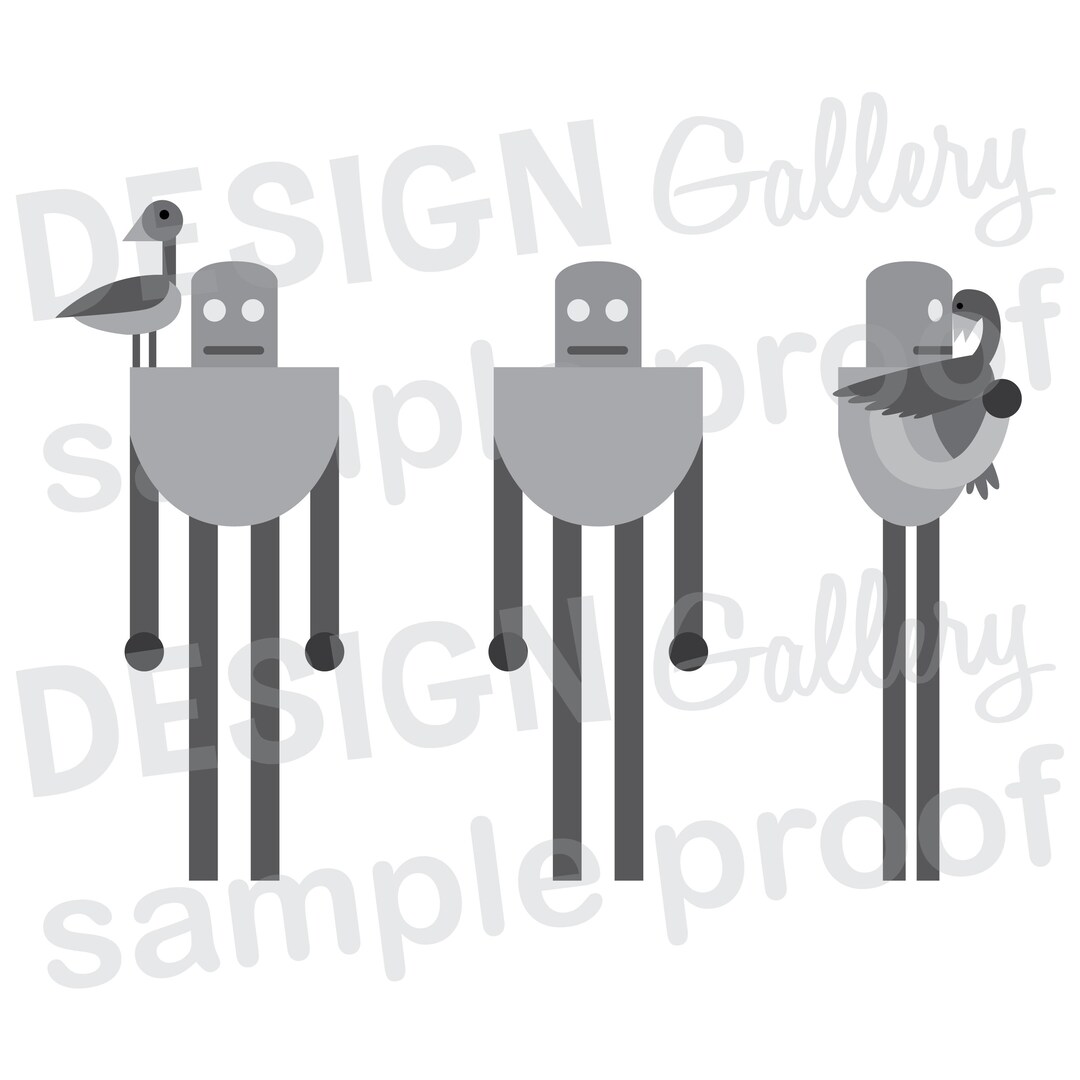 Robot 3 Images -svg, Dxf Cut File and Png Image Files, Printable ...