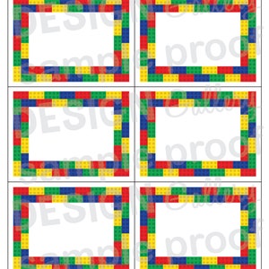 Brick Frame Sign Name Tag JPG, Png & SVG, DXF Cut File, Printable ...