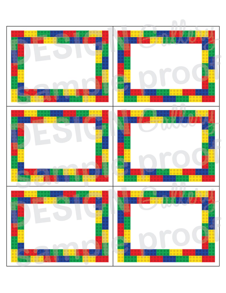 Brick Frame Sign Name Tag JPG Png & SVG DXF Cut File | Etsy