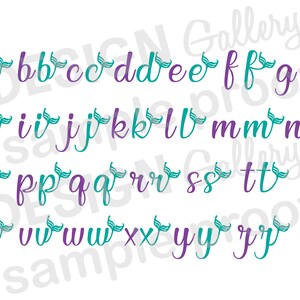 Mermaid Letters Alphabet SVG, DXF Cut Files Instant Download - Etsy