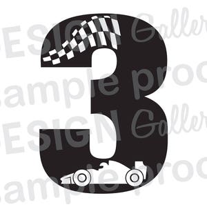 3 Race Car JPG Png & SVG DXF Cut File Printable - Etsy