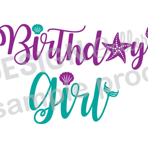 My 9th Birthday Mermaid SVG Mermaid SVG Mermaid Birthday | Etsy