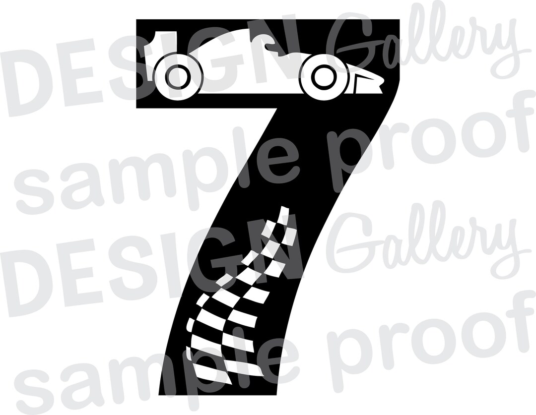 7 - Race Car - JPG, Png & SVG, DXF Cut File, Printable Digital, Flag ...