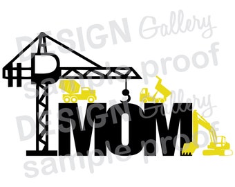 Construction Mom Svg - Etsy