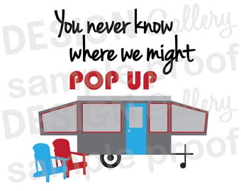 Pop up camper svg | Etsy