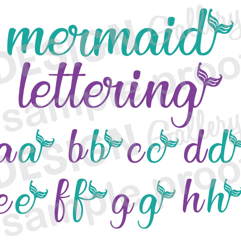 Mermaid Letters - Etsy