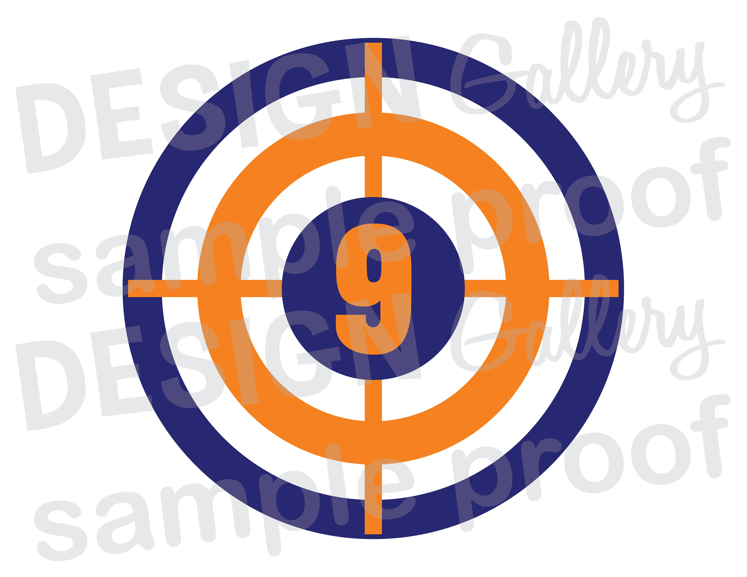 Target 9 - JPG, Png & SVG, DXF Cut File, Printable Digital, Dart ...