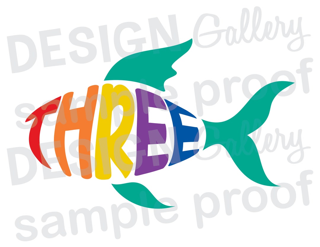 Three Fish - JPG, Png & SVG, DXF Cut File, Printable Digital - Instant ...