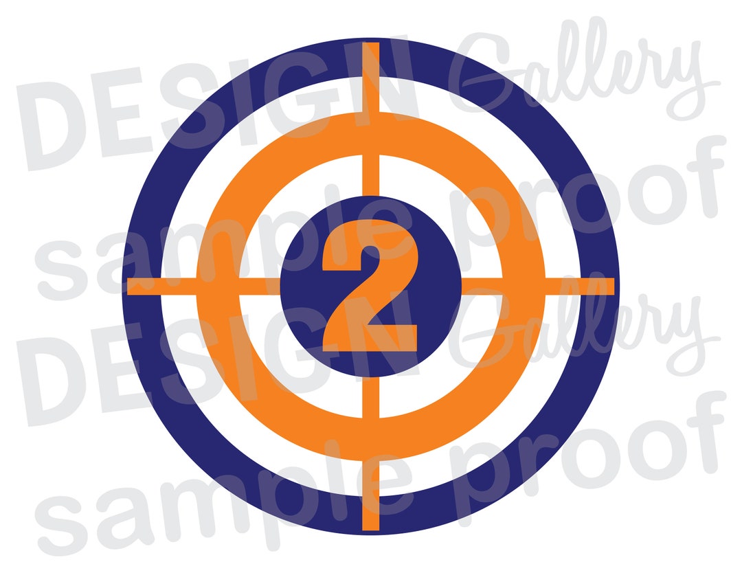 Target 2 - JPG, Png & SVG, DXF Cut File, Printable Digital, Dart ...