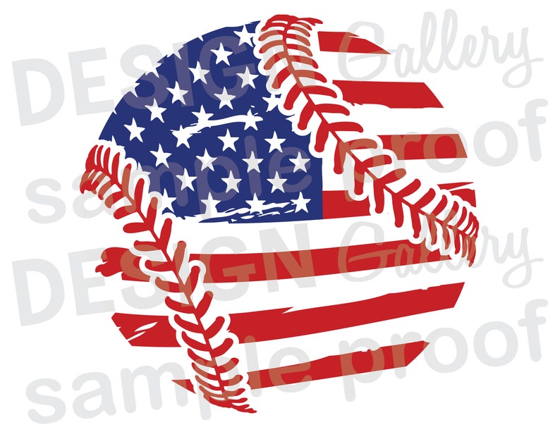 Baseball American Flag Distressed Tattered JPG Image & SVG - Etsy