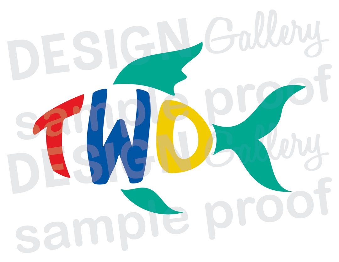 Two Fish - JPG, Png & SVG, DXF Cut File, Printable Digital - Instant ...