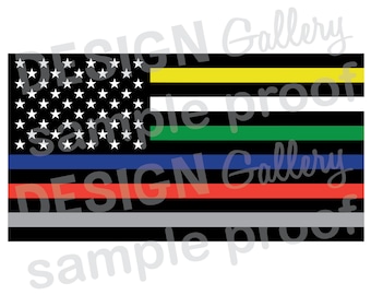 First Responders Flag Png - Etsy