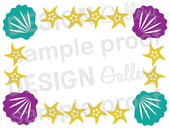 Under the Sea Frame Sign Name Tag JPG png & SVG DXF cut | Etsy