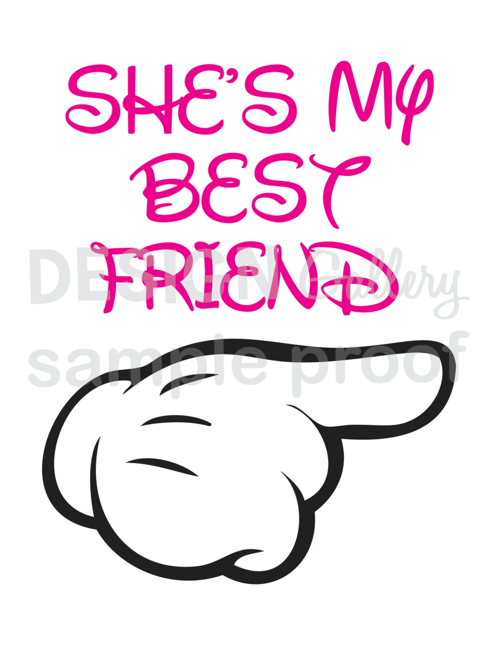 2 imágenes She's My Best Friend Archivos de corte SVG - Etsy España