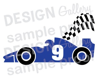 2 Race Car JPG, Png & SVG, DXF Cut File, Printable Digital, Flag Driver ...