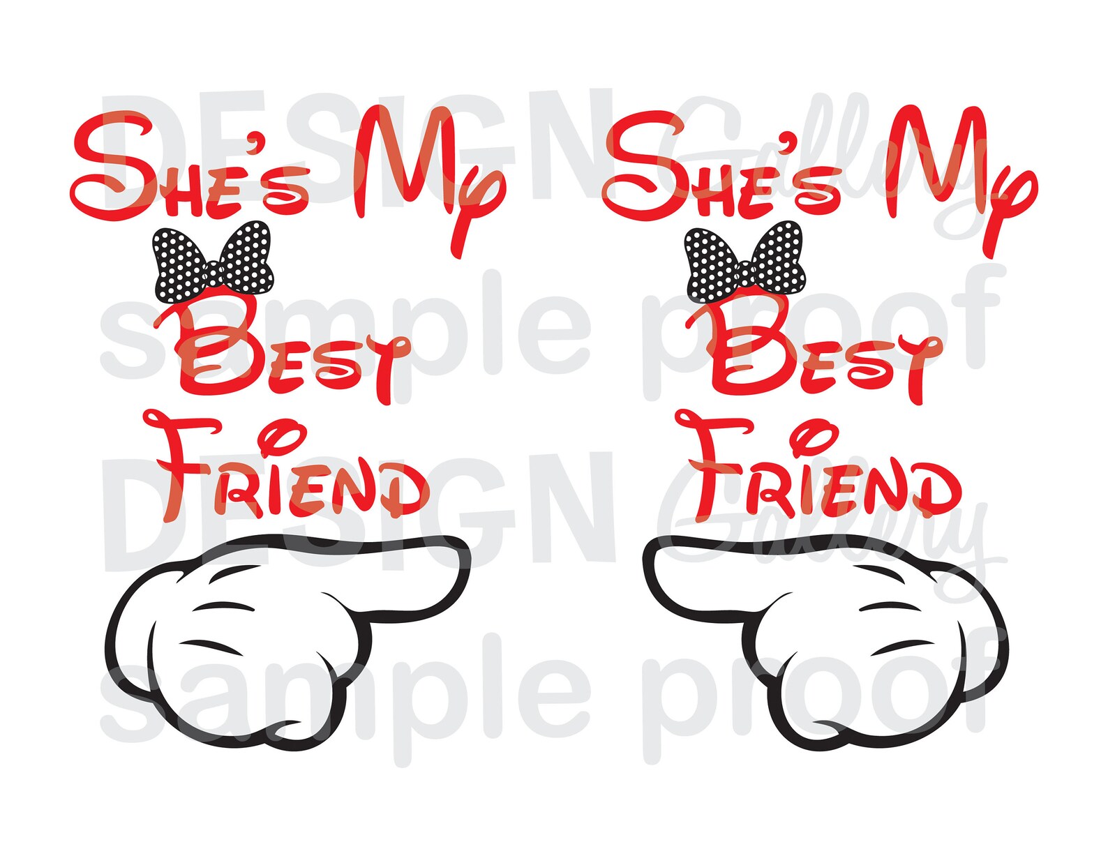 2 Images She's My Best Friend SVG Dxf Cut Files and | Etsy