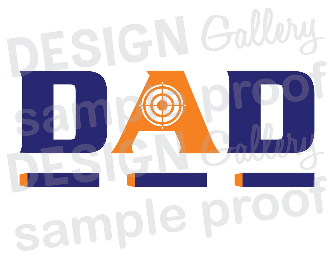 Dad JPG, Png & SVG, DXF Cut File, Printable Digital, Dart Shooting ...