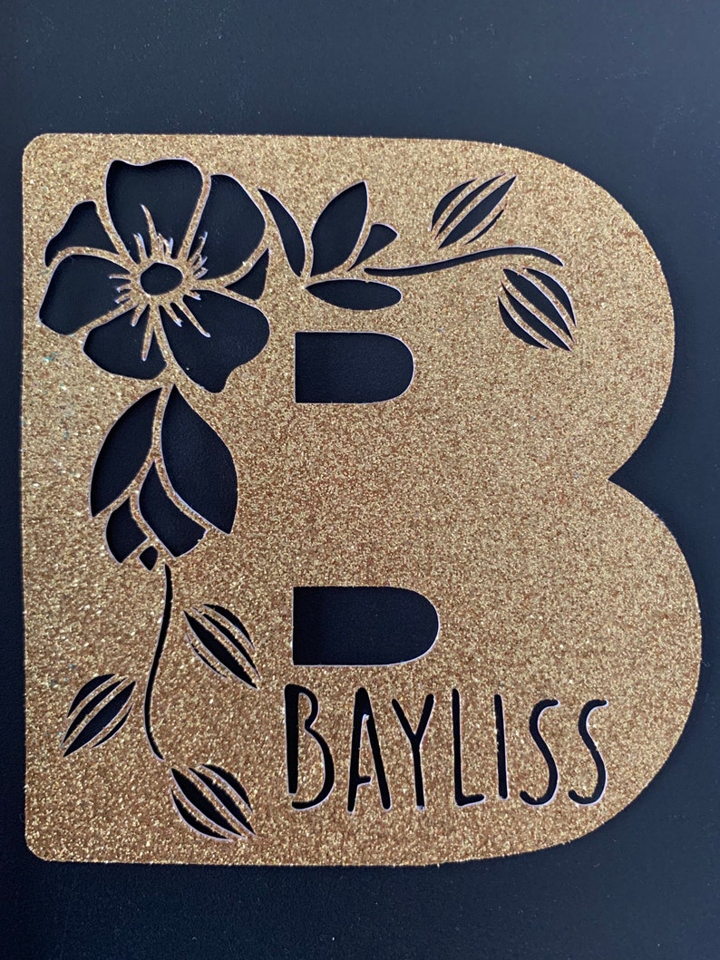 Floral Botanical Letters Alphabet SVG DXF Cut Files & PNG | Etsy