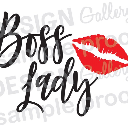 Boss Lady JPG Png & SVG DXF Cut File Printable Digital - Etsy
