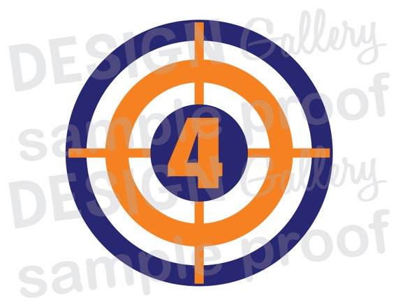 Target 4 JPG Png & SVG DXF Cut File Printable Digital | Etsy