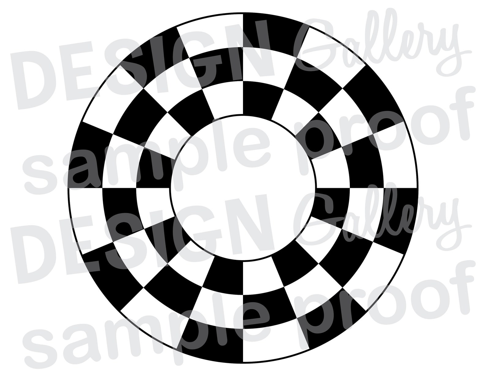 Checkered Circle Monogram Template SVG Cut & JPG Image Files - Etsy