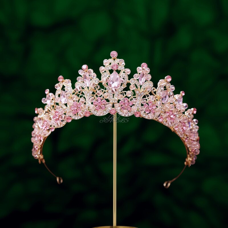 Pink Crystal Crown - Etsy