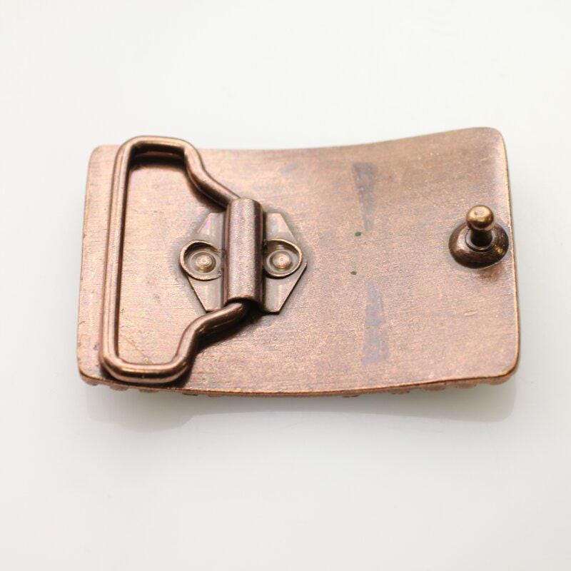 Rectangle Belt Buckle for Snap Belt, Round Pattern Belt Fastener ...