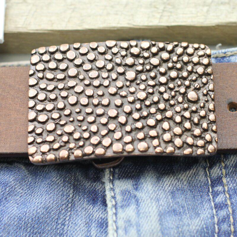Rectangle Belt Buckle for Snap Belt, Round Pattern Belt Fastener ...