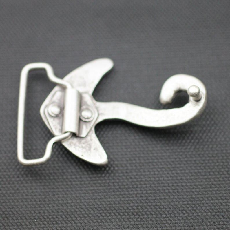 Curved Arrow Anchor Belt Buckle, Snap Leather Belt Accessory, Nautical ...