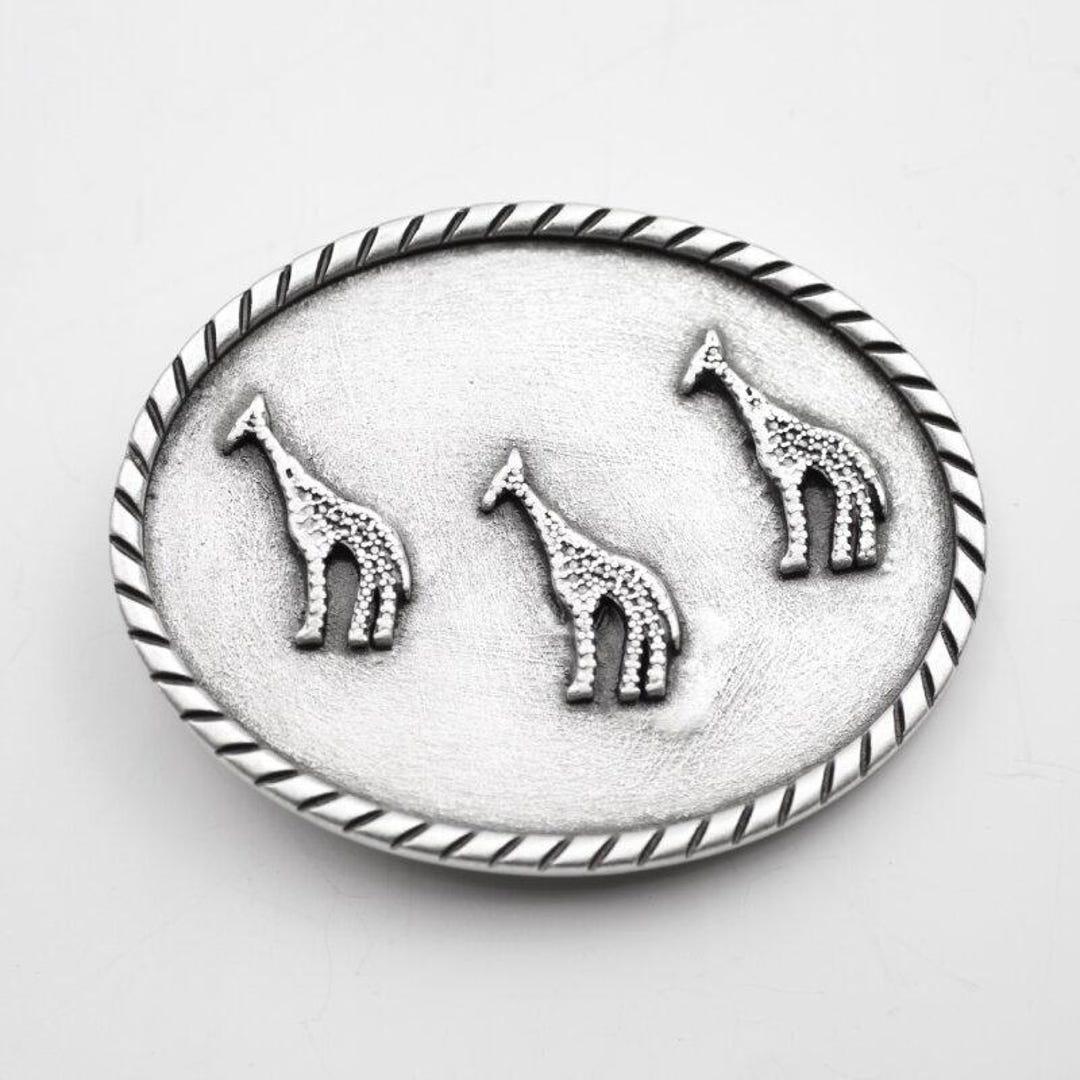 Giraffes Family Belt Buckle, African Belt Buckle, Boho Belt Buckle ...