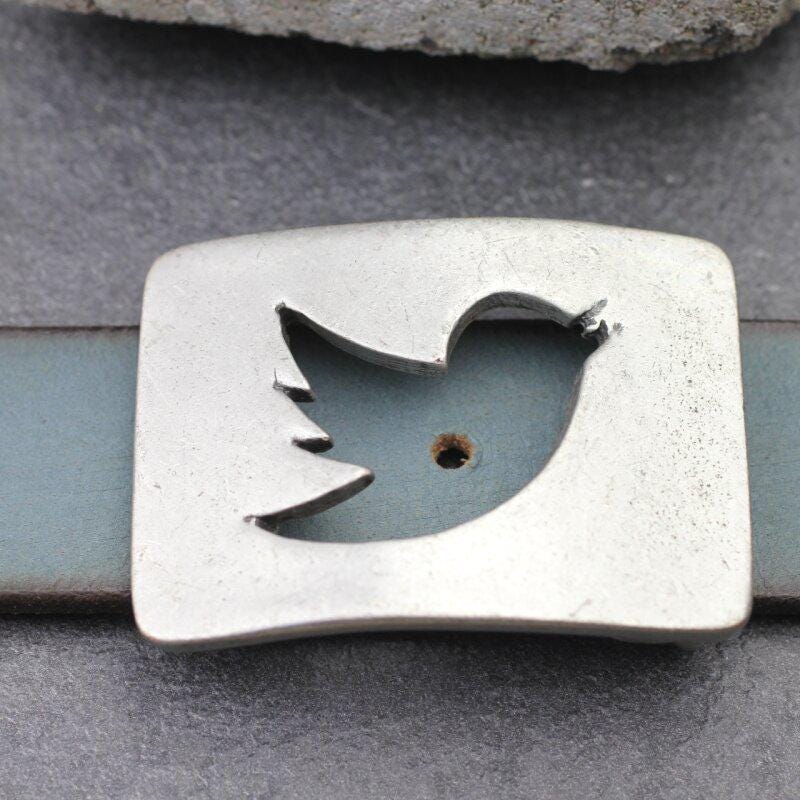 Nostalgic Twitter Bird Belt Buckle, Silver Bird Belt, Animal Belt ...