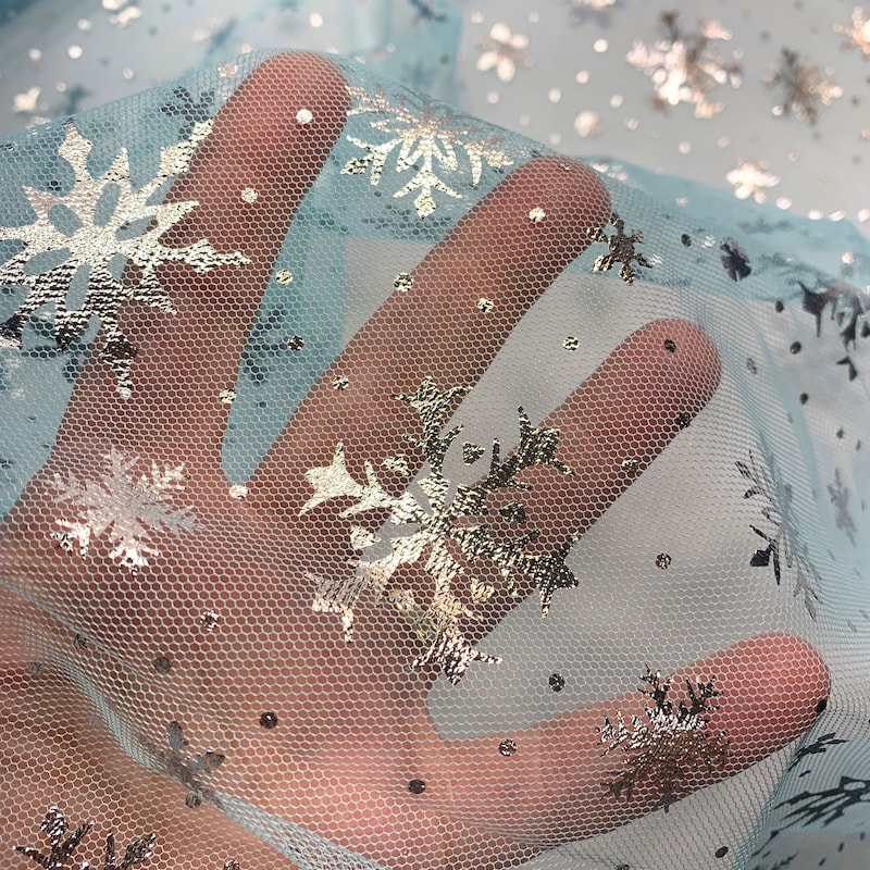 Snowflake Fabric - Etsy