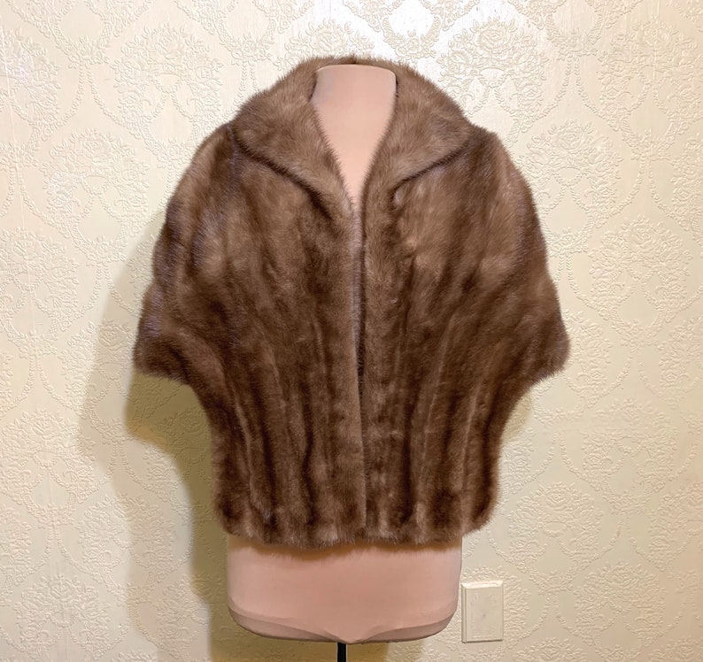 Cold Storage Mink Light Golden BROWN MINK STOLE Fur Stole Size - Etsy