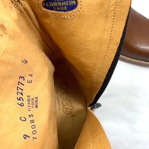 HIPSTER Boots WEEDS New 70's FLORSHEIM Boots Beatles Boots Sz 9 Brown Leather Florsheim Boots ...
