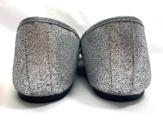 Jeweled New metallic SILVER slippers RENAISSANCE COSP… - Gem