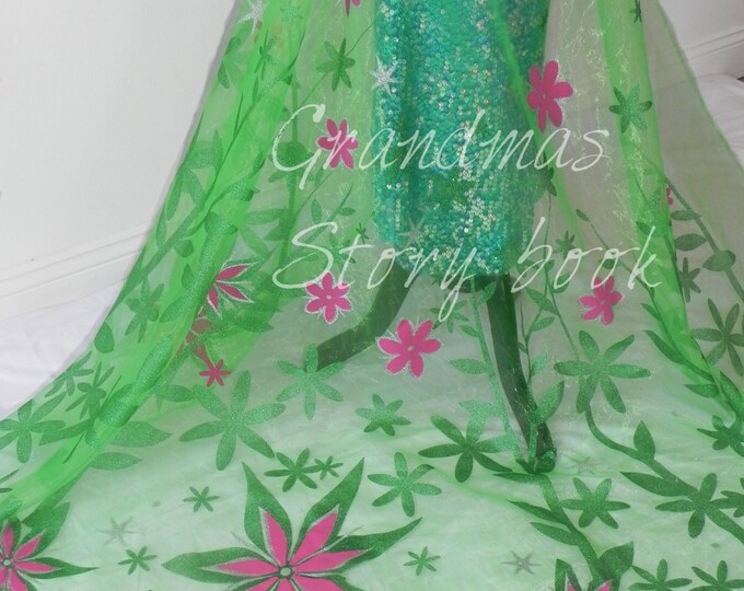 Free Ship in Usa FROZEN FEVER Dress Cape Cosplay Elsa Cape 60 X 58 ...