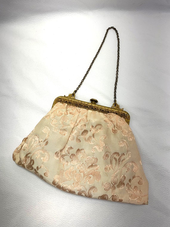 1910-1920's handmade EDWARDIAN EVENING Bag Chain Hand… - Gem