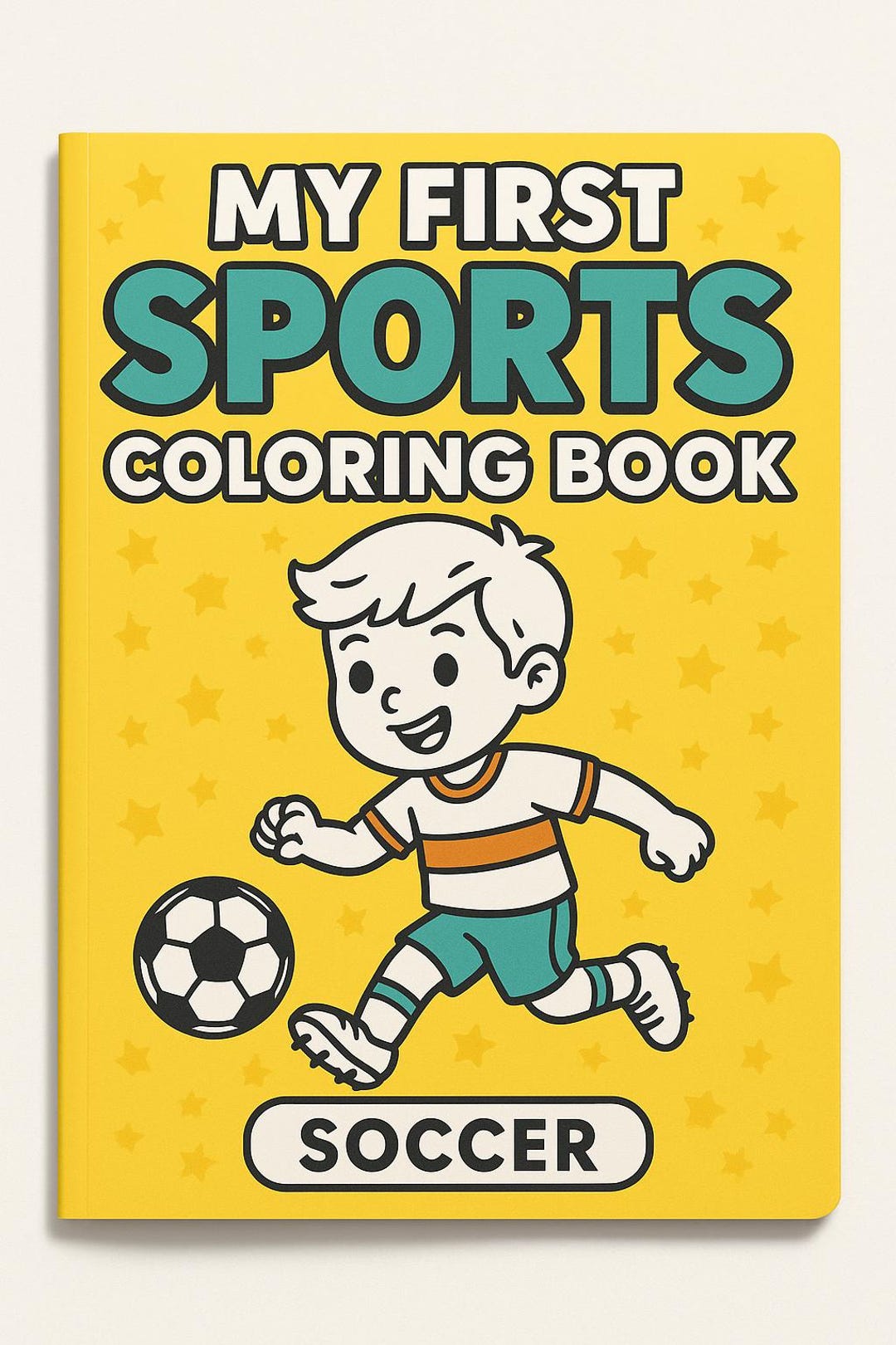 My First Sports – Printable Coloring Book for Boys Ages 5–8 | 26 Fun ...