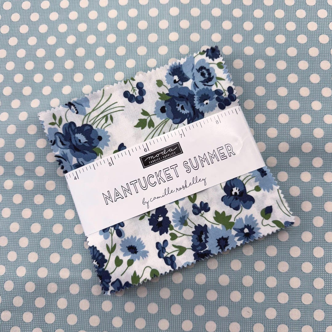 Nantucket Summer Charm Pack: Camille Roskelly Moda Coastal Fabric ...