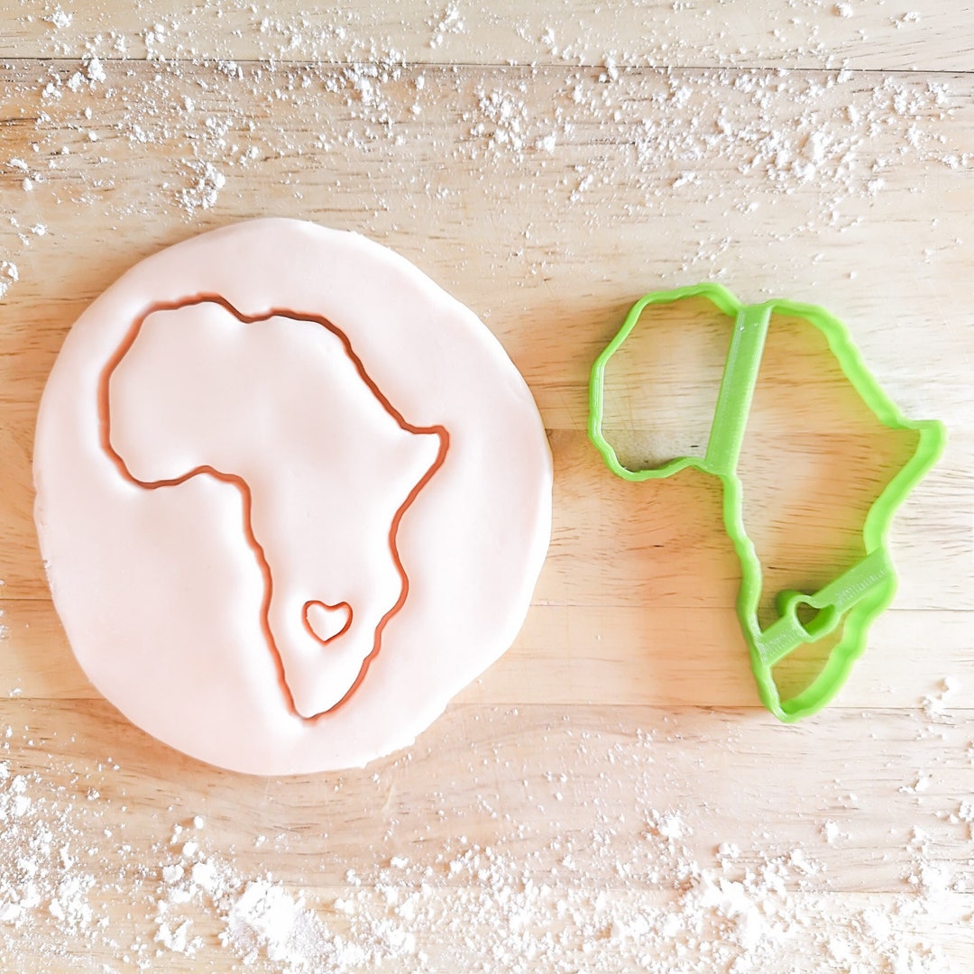Africa Map Cookie Cutter, Africa Cookie Cutter, Fondant Cutter, African ...
