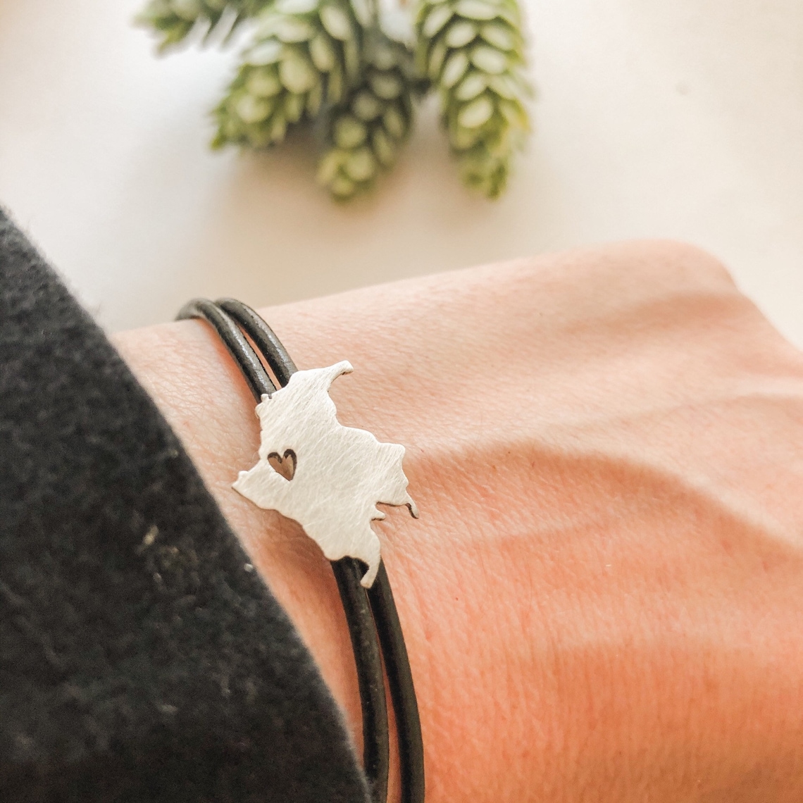 Colombia Bracelet Map Colombia Map Personalized Bracelet | Etsy