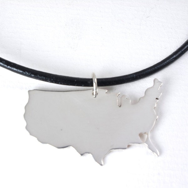 United States Map Necklace - Etsy