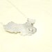 China Map Necklace With Heart Silver China Map Pendant China - Etsy