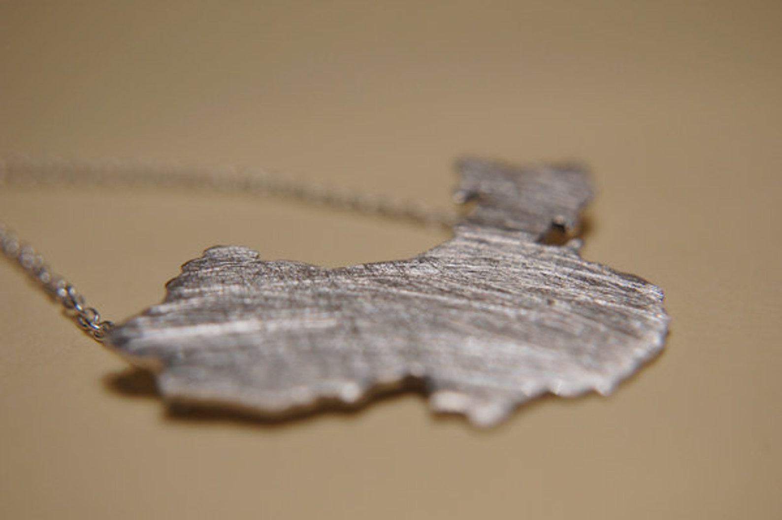 China Map Necklace China Necklace Silver Map Pendant Custom | Etsy