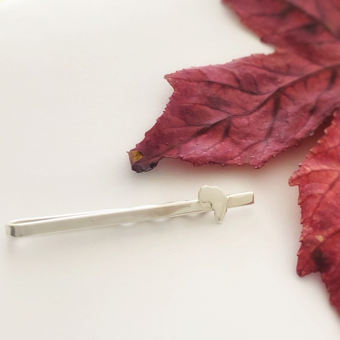 Silver Africa Tie Pin, Father Day Gift, Africa Map Tie Pin, Silver Men ...