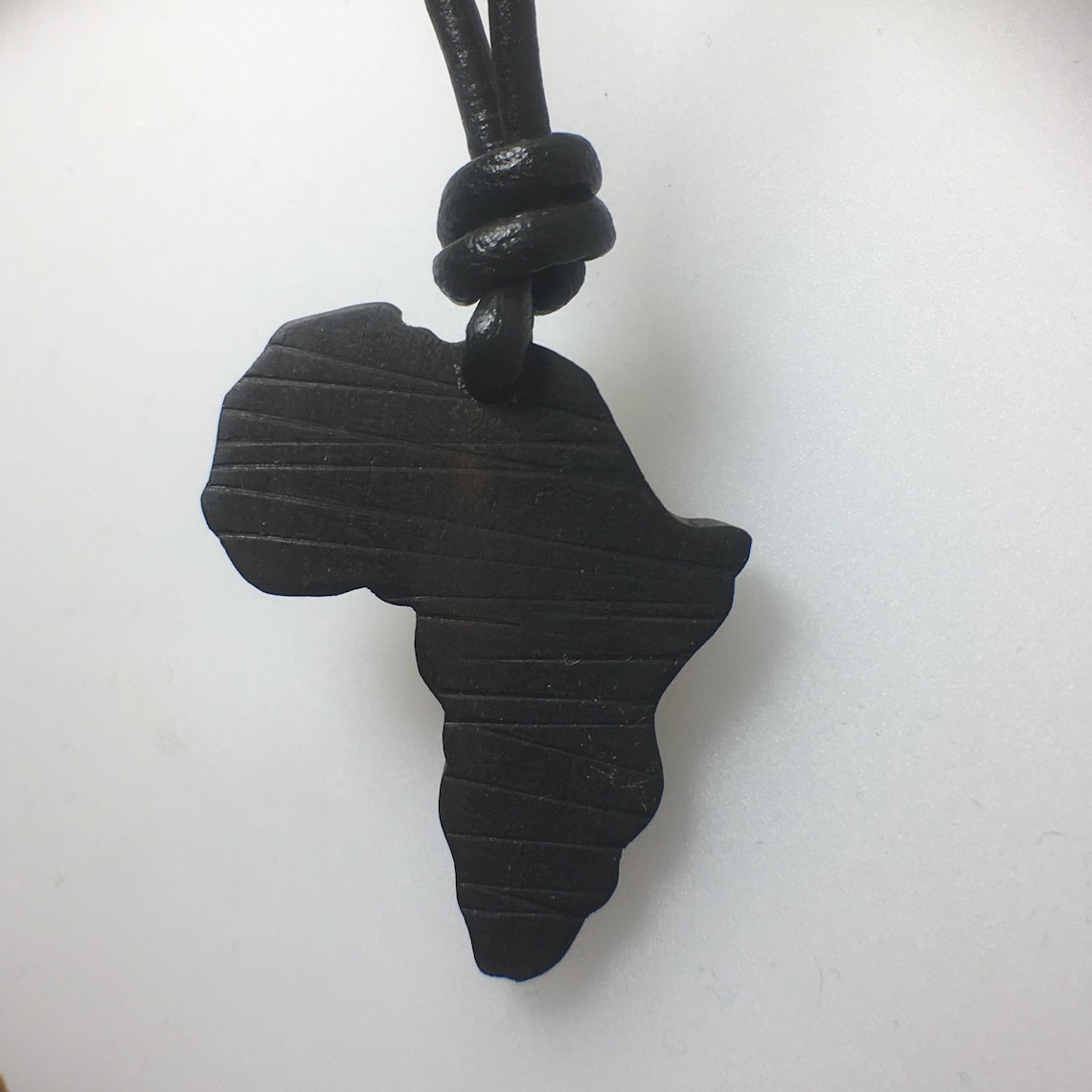 Africa Map Necklace Wood Ebony Map Pendant Africa | Etsy