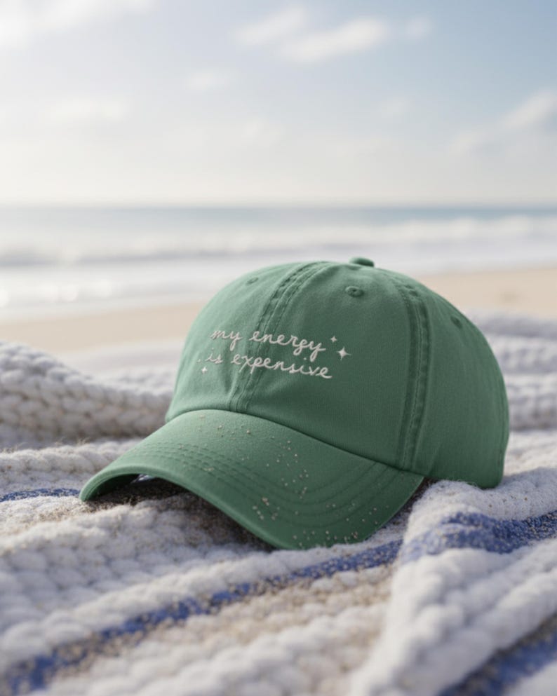 Embroidered Hat ''my Energy is Expensive'' Baseball Cap, Showgirl Hat ...